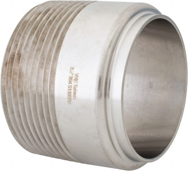 Sanitary Stainless Steel Pipe Adapter: 2-1/2", Welded Connection – Flow ...