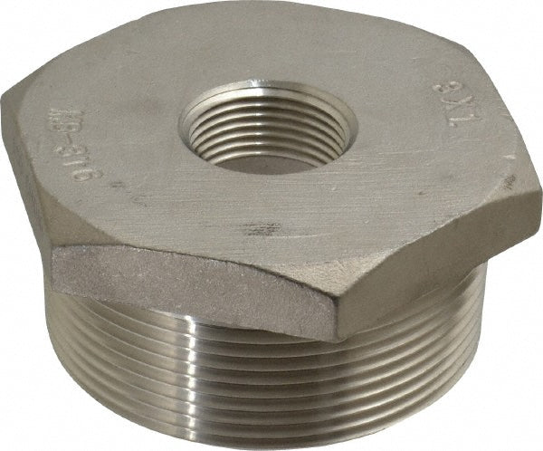 Pipe Bushing: 3 x 1", 316 Stainless Steel – Flow Control Products