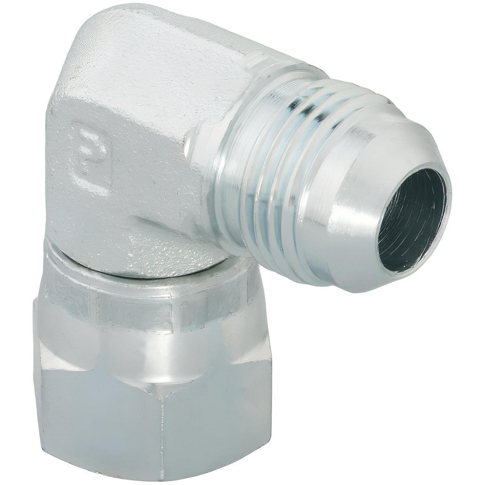 Steel Flared Tube Swivel Nut Elbow: 3/4" OD, 37 deg Flared Angle – Flow ...