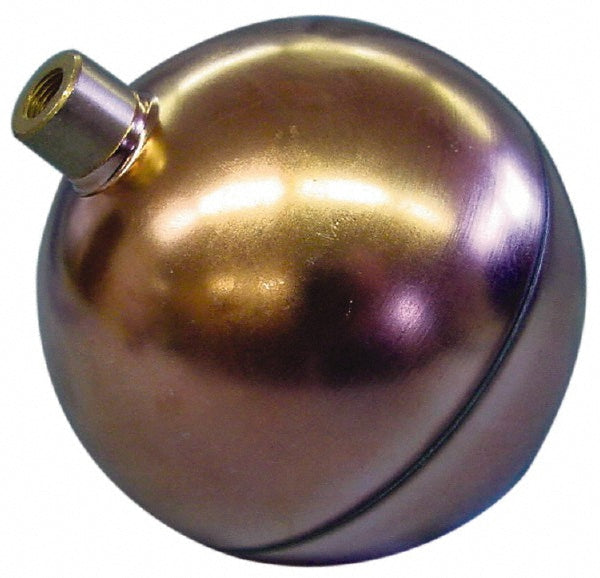 12" Dia, Spherical, Round Spud Connection, Metal Float – Flow Control ...