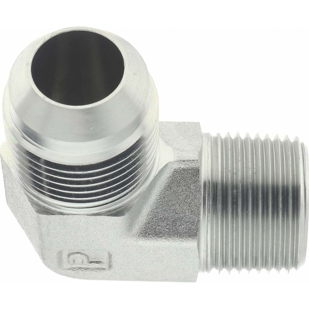 Steel Flared Tube 90 Deg Male Elbow: 3/4" OD, 37 deg Flared Angle ...