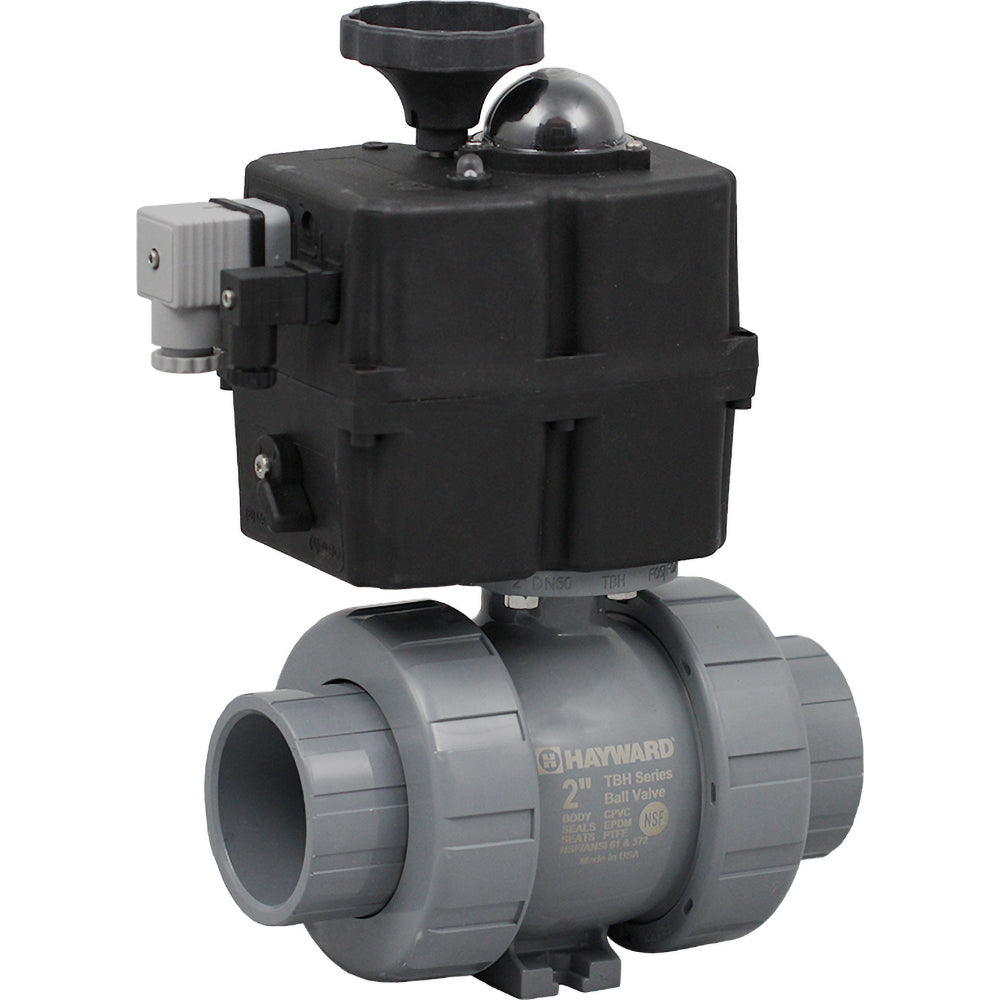 Motorized Automatic Ball Valve: 1" Pipe, Chlorinated polyvinyl chlorid ...