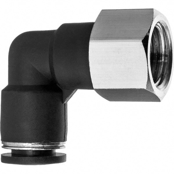 Push-to-Connect Fitting: Female Elbow, 1/2" OD – Flow Control Products