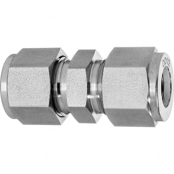 Compression Tube Union: 3/4" Tube OD, Compression x Compression – Flow ...