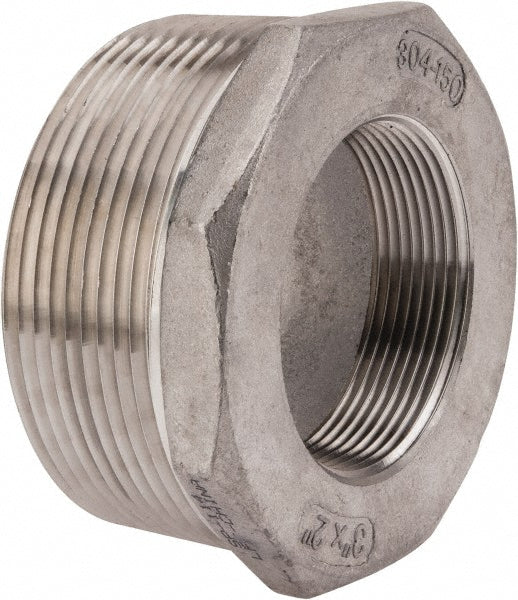 Pipe Bushing: 3 x 2", 304 Stainless Steel – Flow Control Products