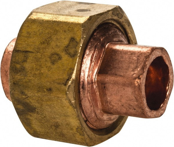 Wrot Copper Pipe Union: 1/4" Fitting, C x C, Solder Joint – Flow ...