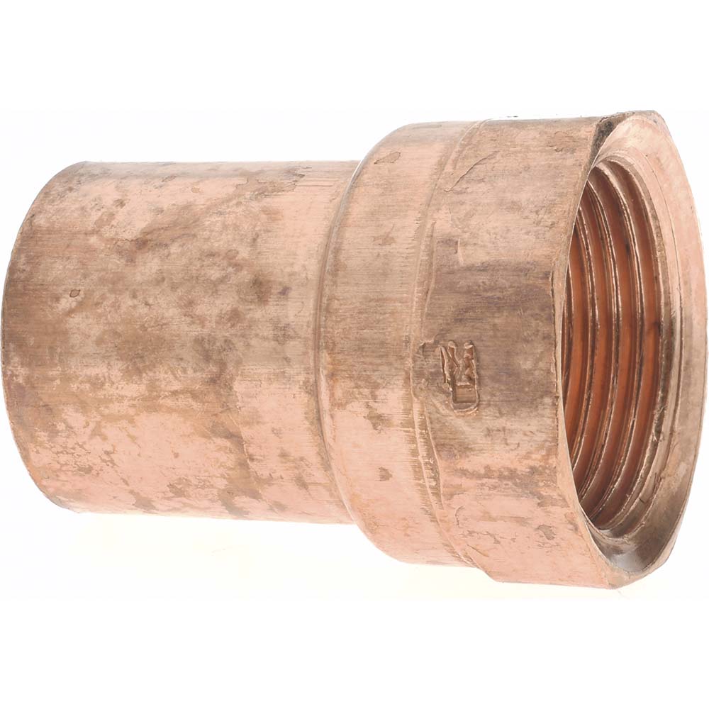 Wrot Copper Pipe Adapter: 1" Fitting, C x F, Solder Joint – Flow ...