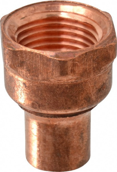 Wrot Copper Pipe Adapter: 3/8" Fitting, FTG x F, Solder Joint – Flow ...