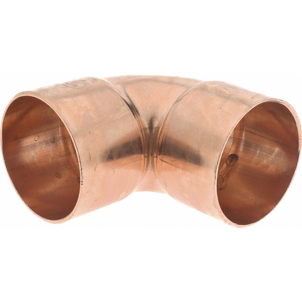 Wrot Copper Pipe 90 ° Elbow: 2" Fitting, C x C, Solder Joint – Flow ...