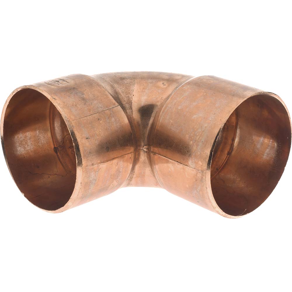 Wrot Copper Pipe 90 ° Elbow: 2-1/2" Fitting, C x C, Solder Joint – Flow ...