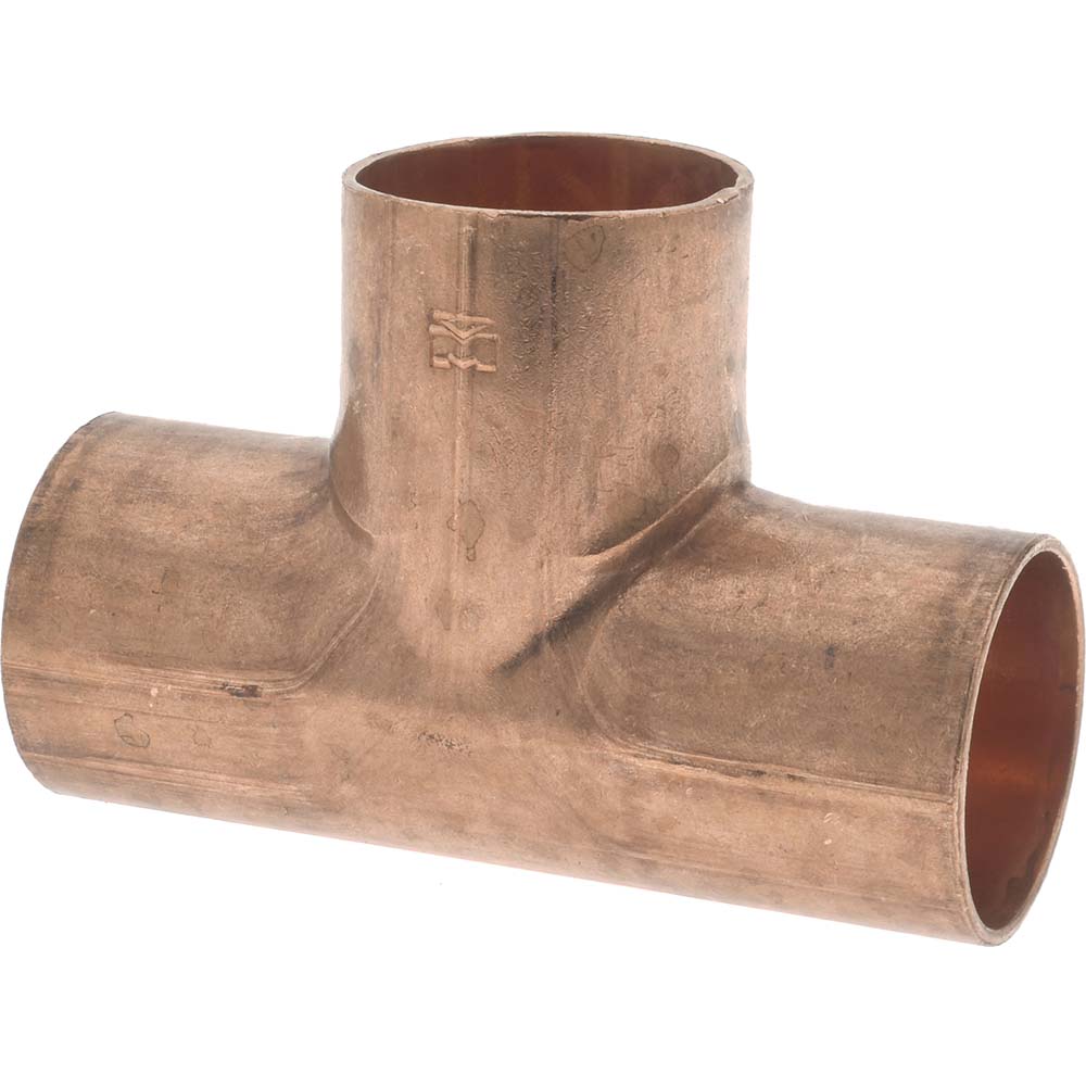 Wrot Copper Pipe Tee: 3/4" Fitting, C x C x C, Solder Joint – Flow ...