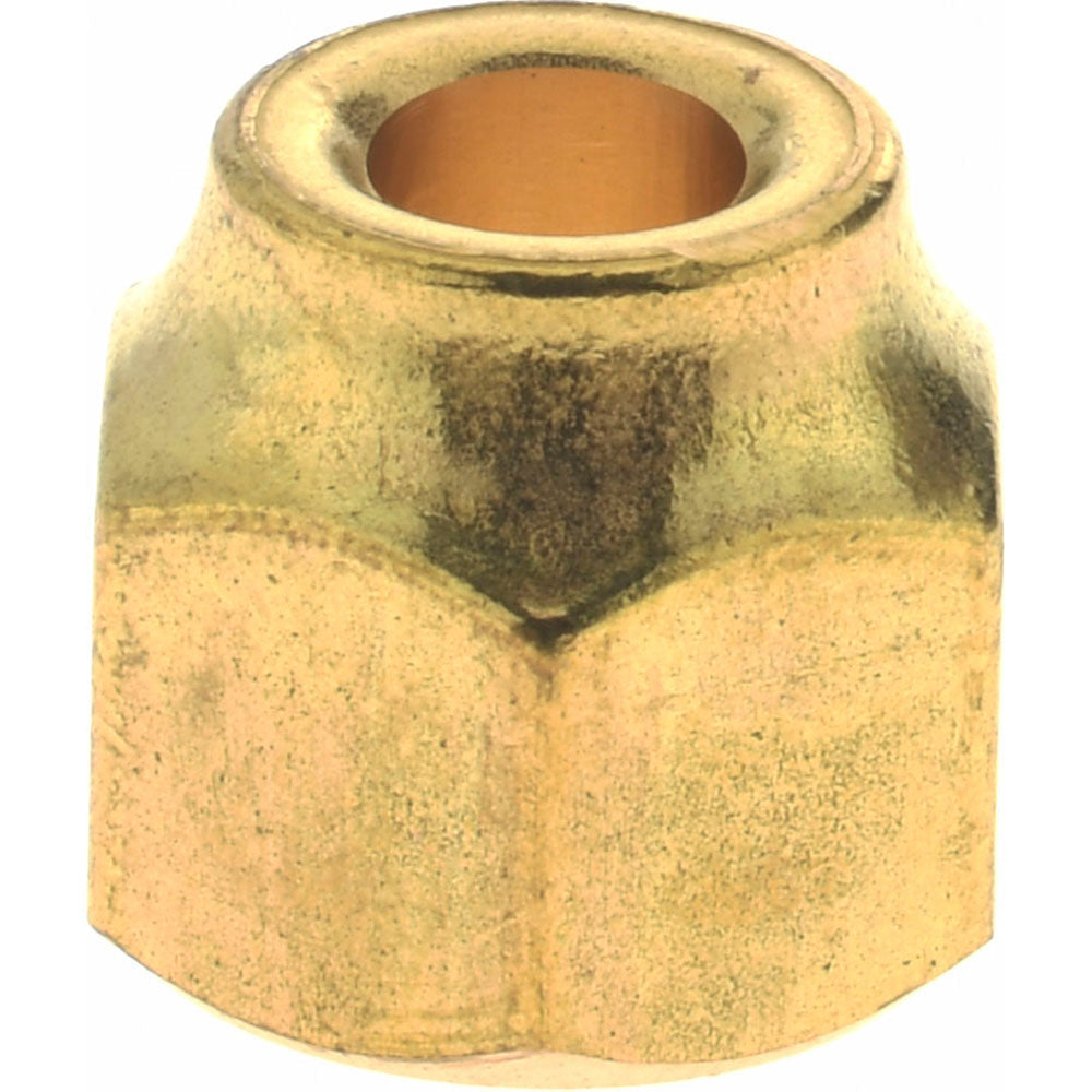 Brass Flared Tube Refrigeration Nut: 1/4" OD, 45 deg Flared Angle ...