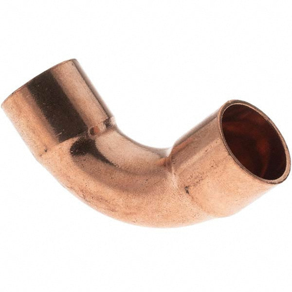 Wrot Copper Pipe 90 ° Elbow: 1/2" x 1/2" Fitting, C x C – Flow Control ...