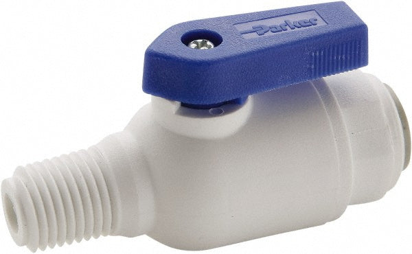 Male Connector Bi-Directional Manual Ball Valve: 1/4" Pipe, Full Port ...