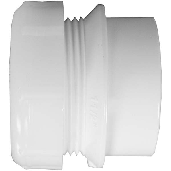 Drain, Waste & Vent Male Trap Adapter: 2" Fitting, Spig x MIPT, Polyvi ...